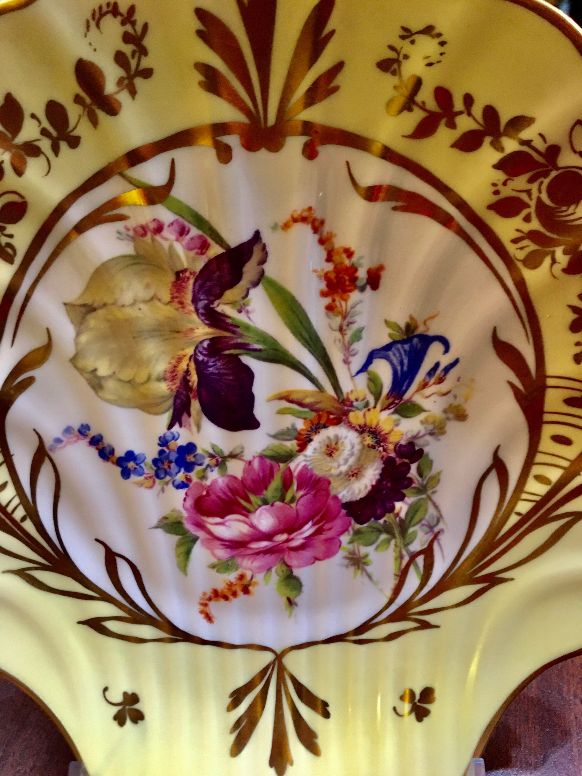 Limoges Plate Shell Shape With Floral Design France - Etsy