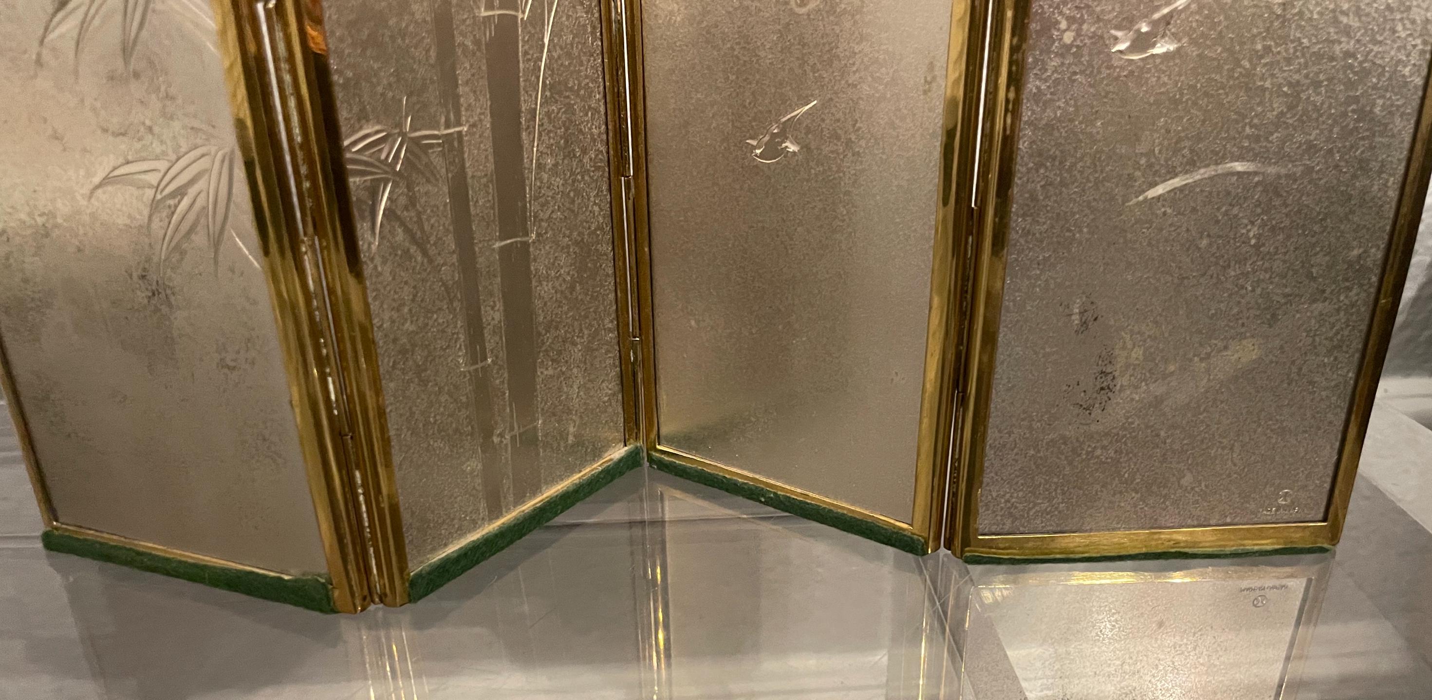 Japanese Inaba Cloisonne Table Screen With Birds and Flowers - Etsy