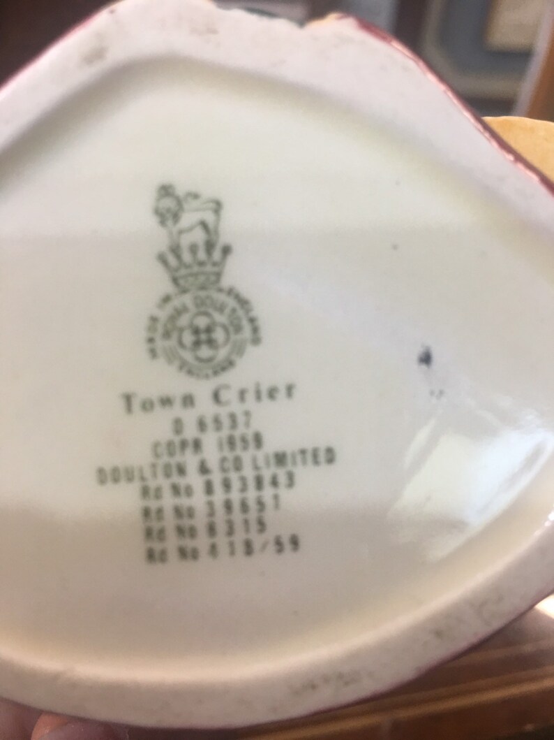 Royal Doulton Toby Jug Town Crier Made in England - Etsy