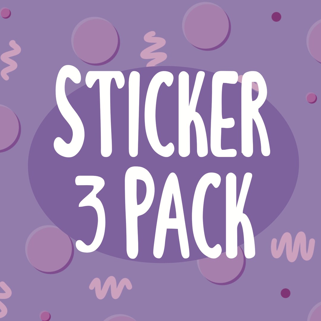 3 Pack Sticker Bundle - Etsy
