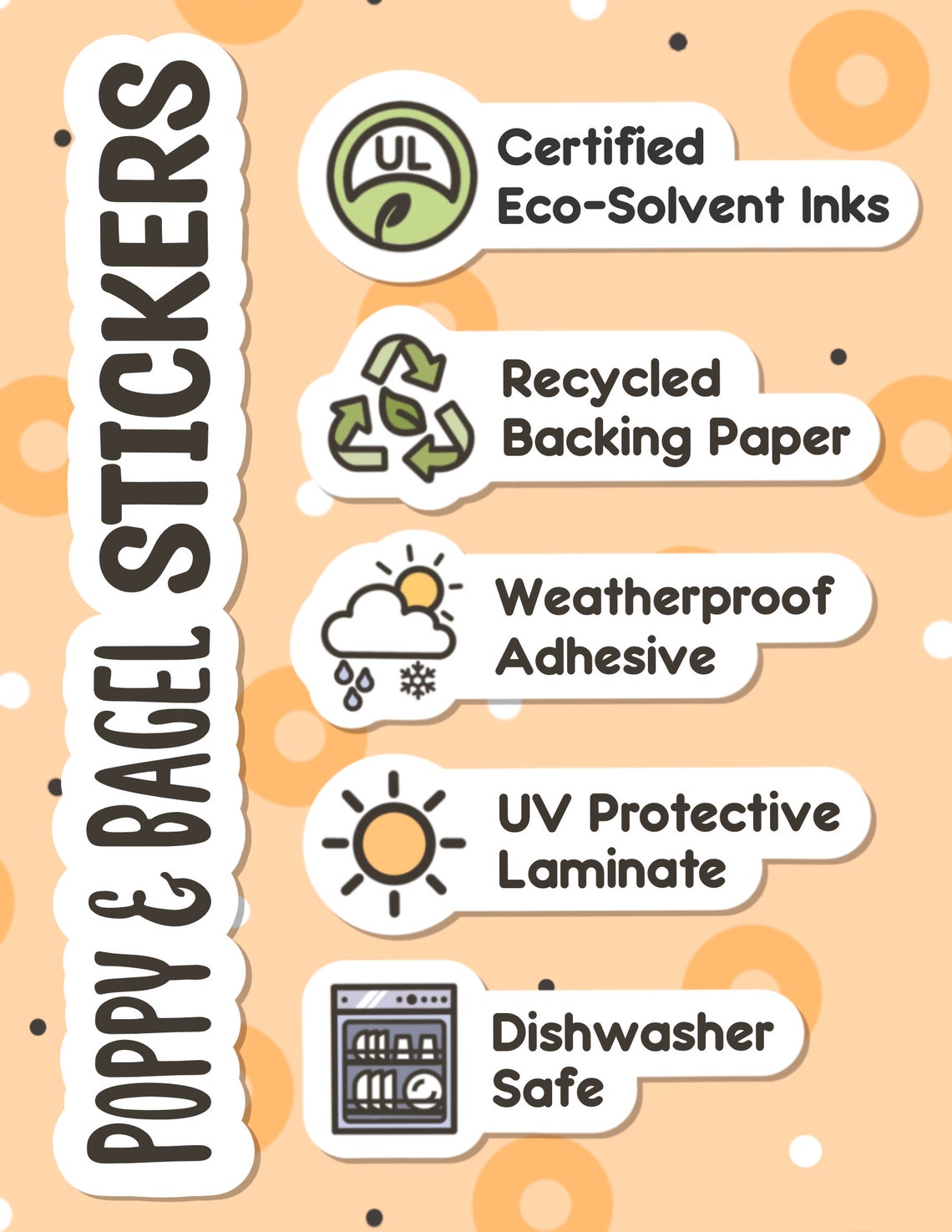Cream Siamese Cat Loaf Sticker; Flamepoint; Waterproof Dishwasher Safe ...