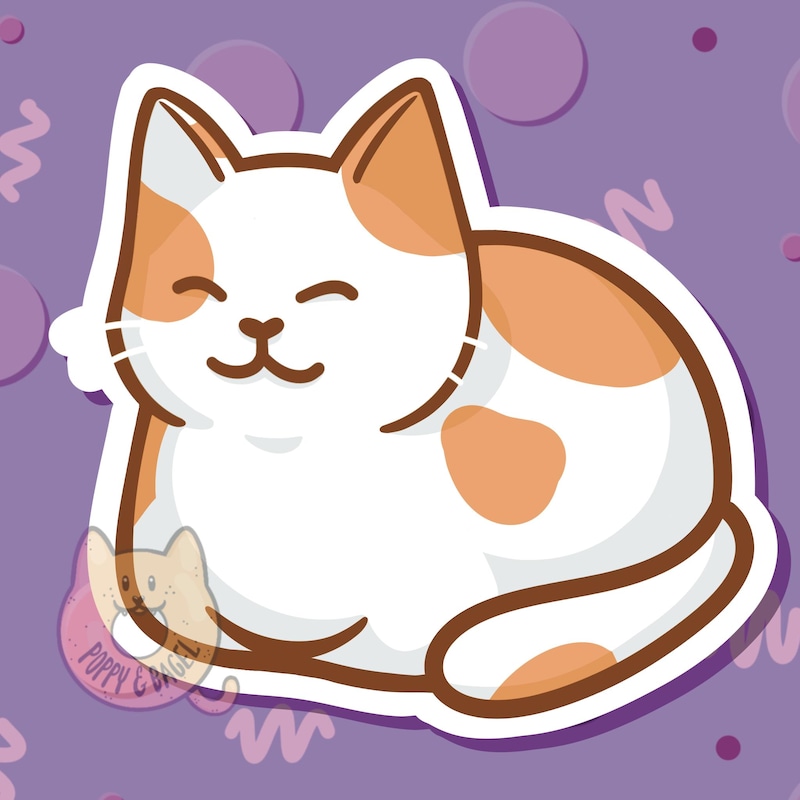 Orange and White Cat Magnet - Etsy