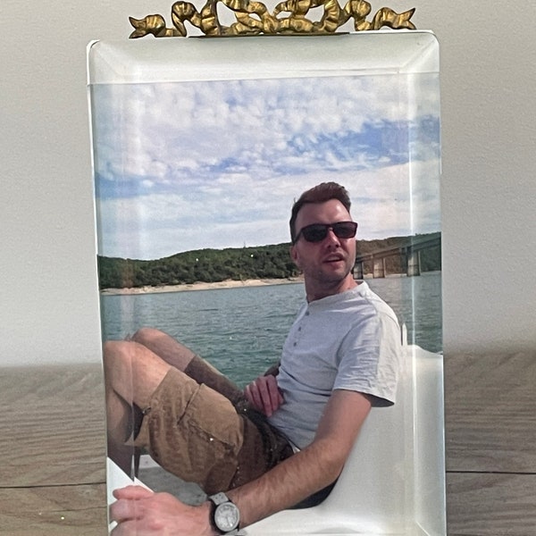 Beveled Glass Picture Frame - Etsy