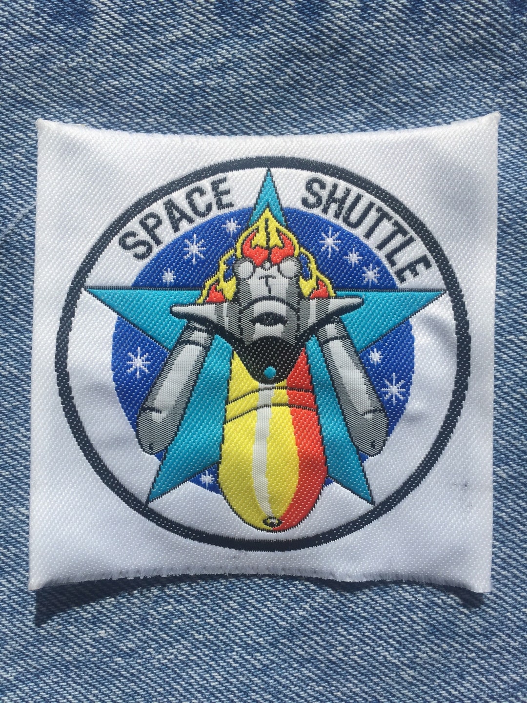 Vintage Deadstock 1970's 80's 90's Square Sew on Space Shuttle Clothing ...