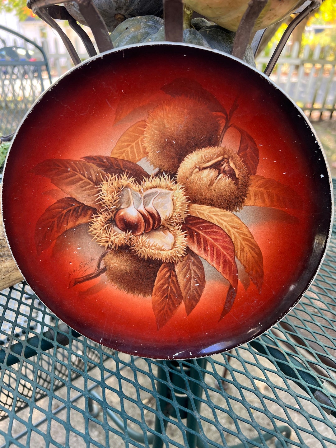 R.K. Beck Vintage Plate—chestnuts - Etsy