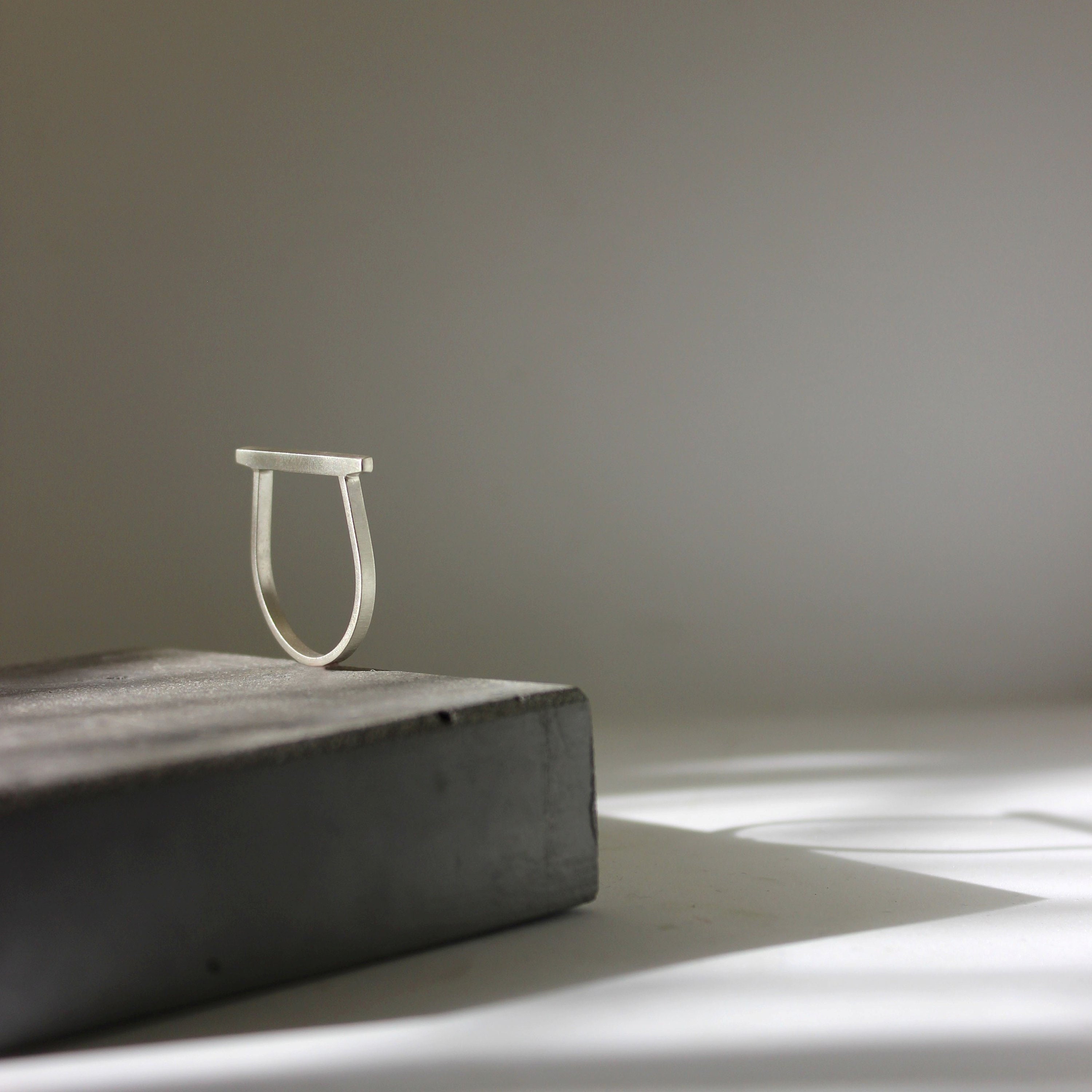 Minimalist Line Ring Stacking Ring Sliver Minimal Ring - Etsy Israel