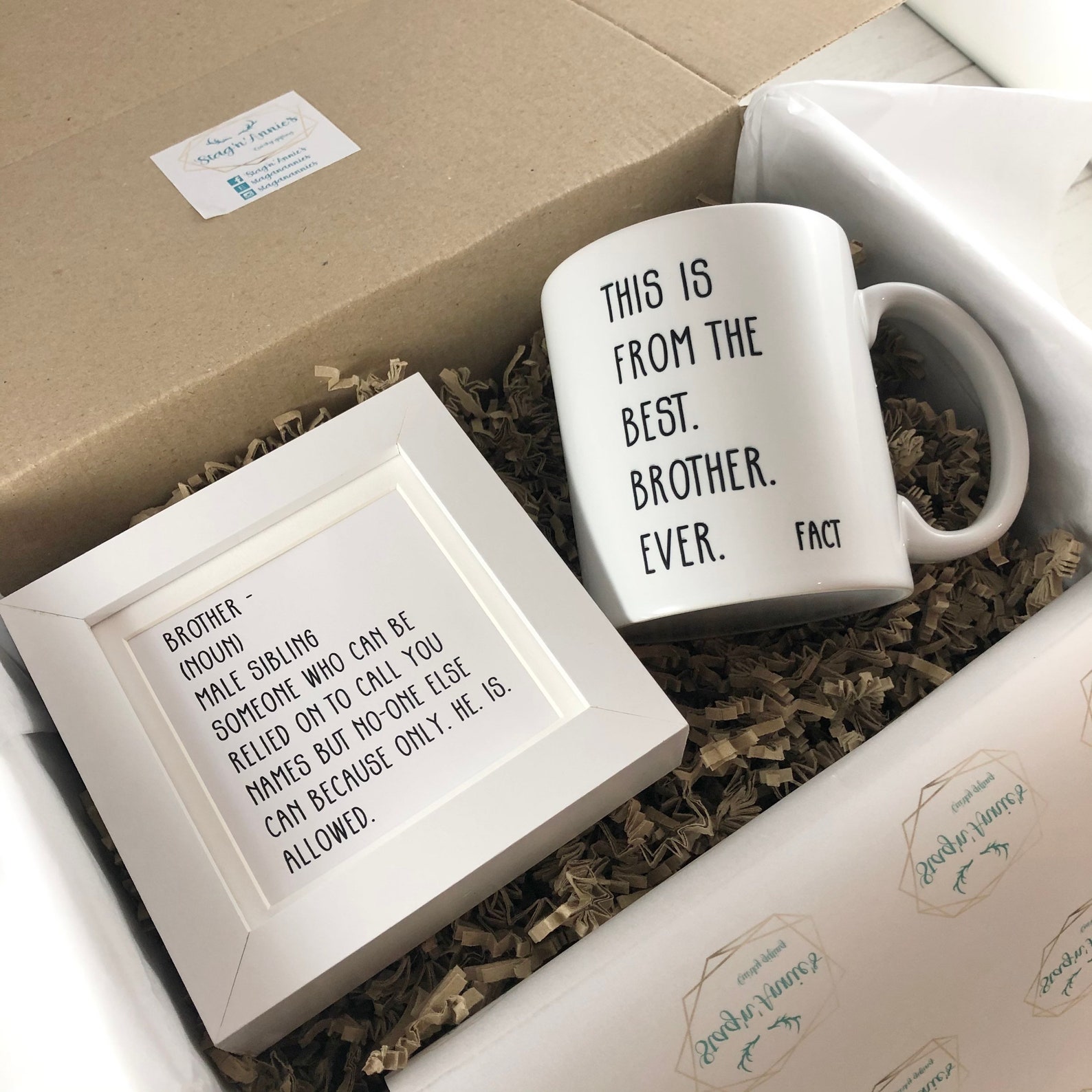 Brother Gift Set Gift From Brother Brother Print Gift to | Etsy