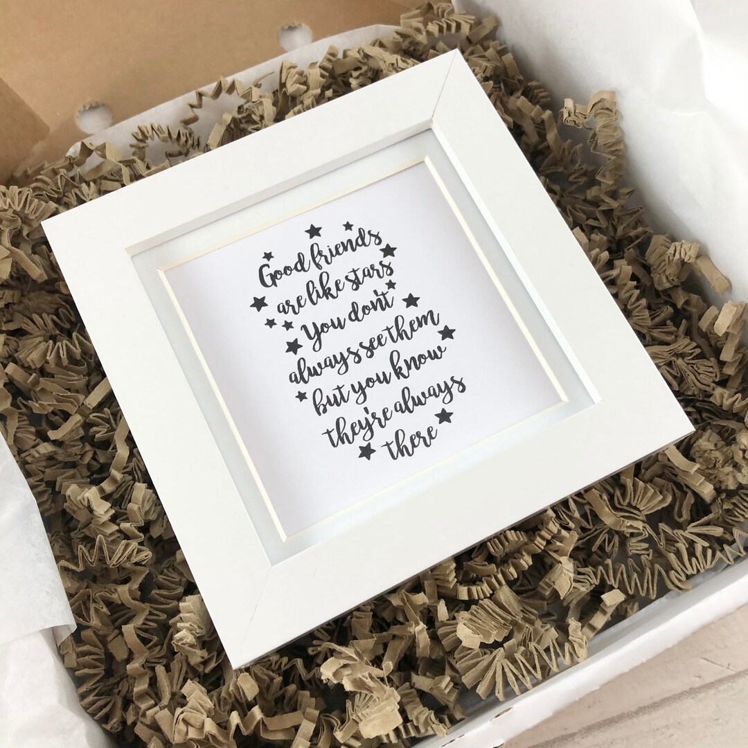 Friend Framed Print Gift for Friend Framed Print for Bestie Friendship ...