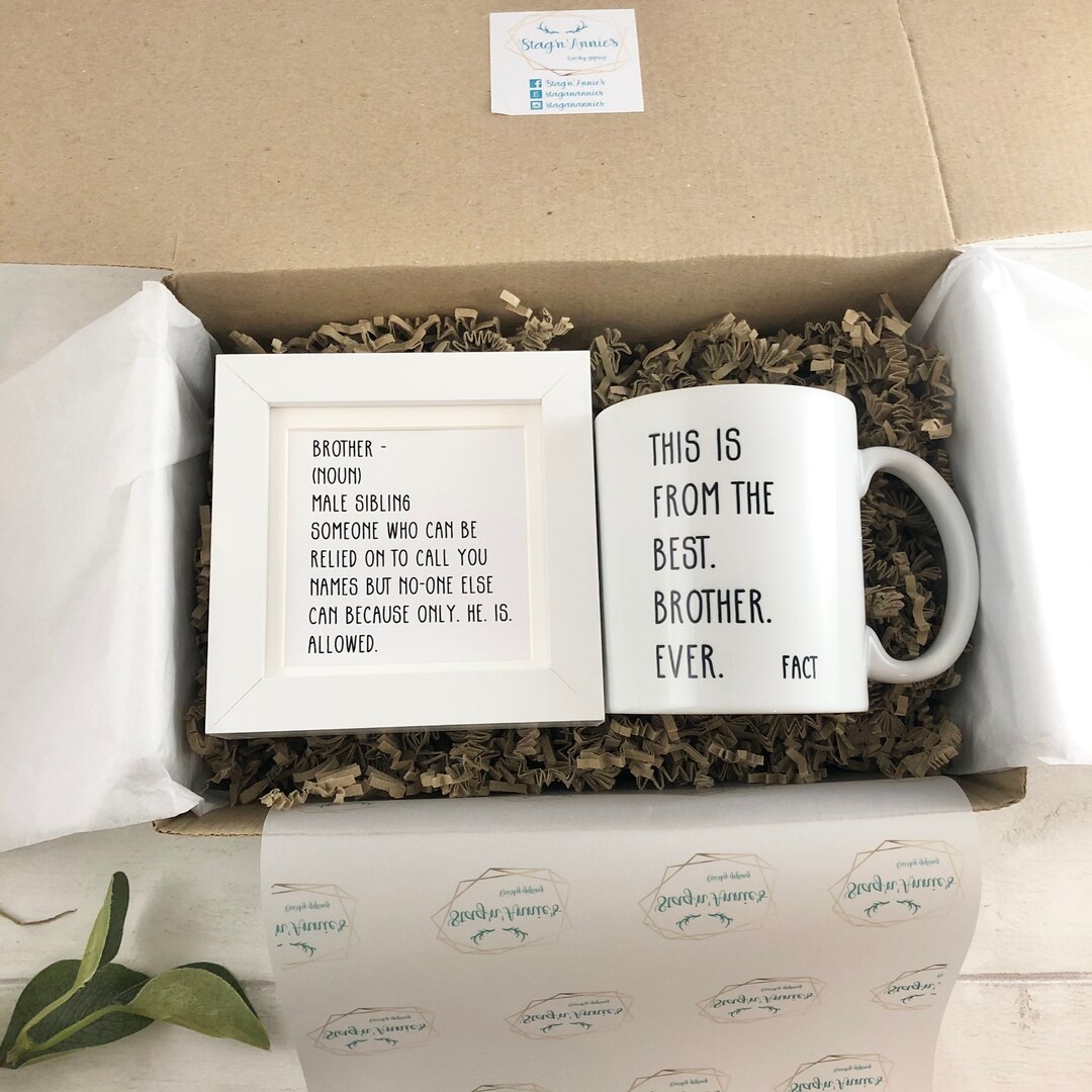 Brother Gift Set Gift From Brother Brother Print Gift to Brother From ...