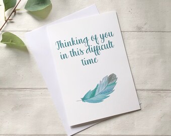 Difficult Time Card - Etsy