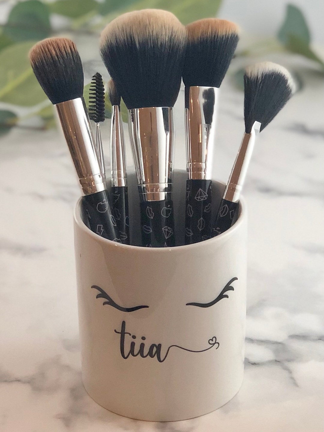 Make up Brush Pot Dressing Table Accessories Gift for Make up Lover ...