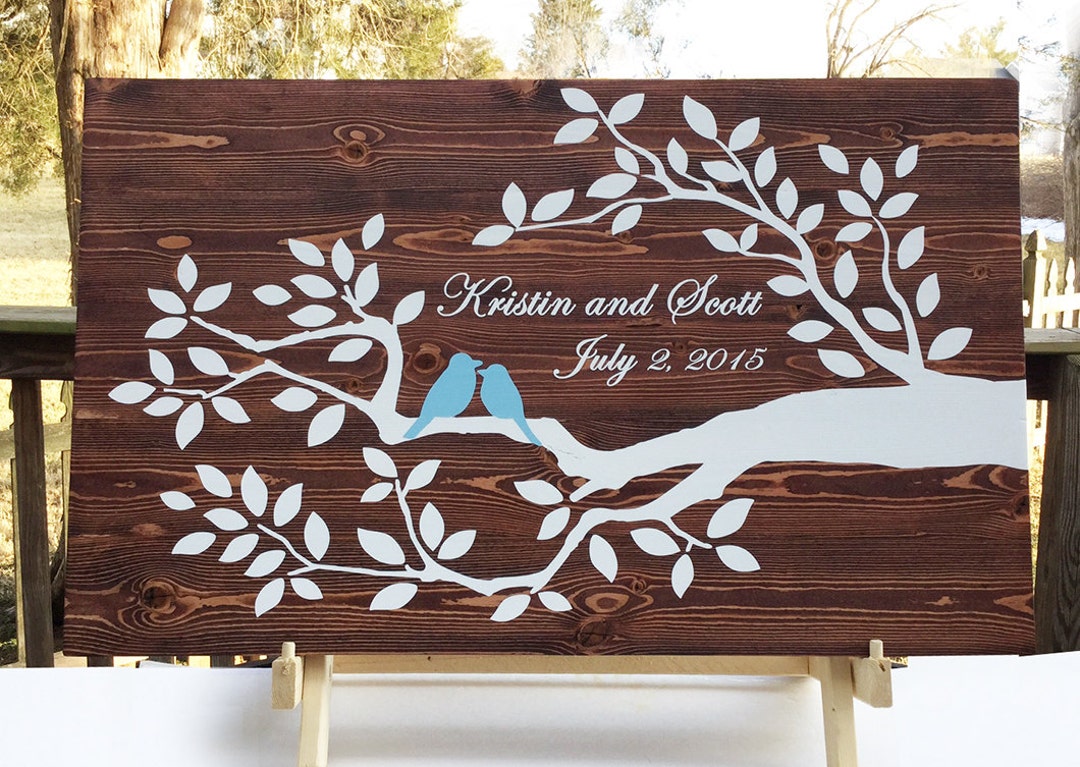 Wedding Guest Book Sign in / Wedding Guestbook Tree / Weddings / Guest ...