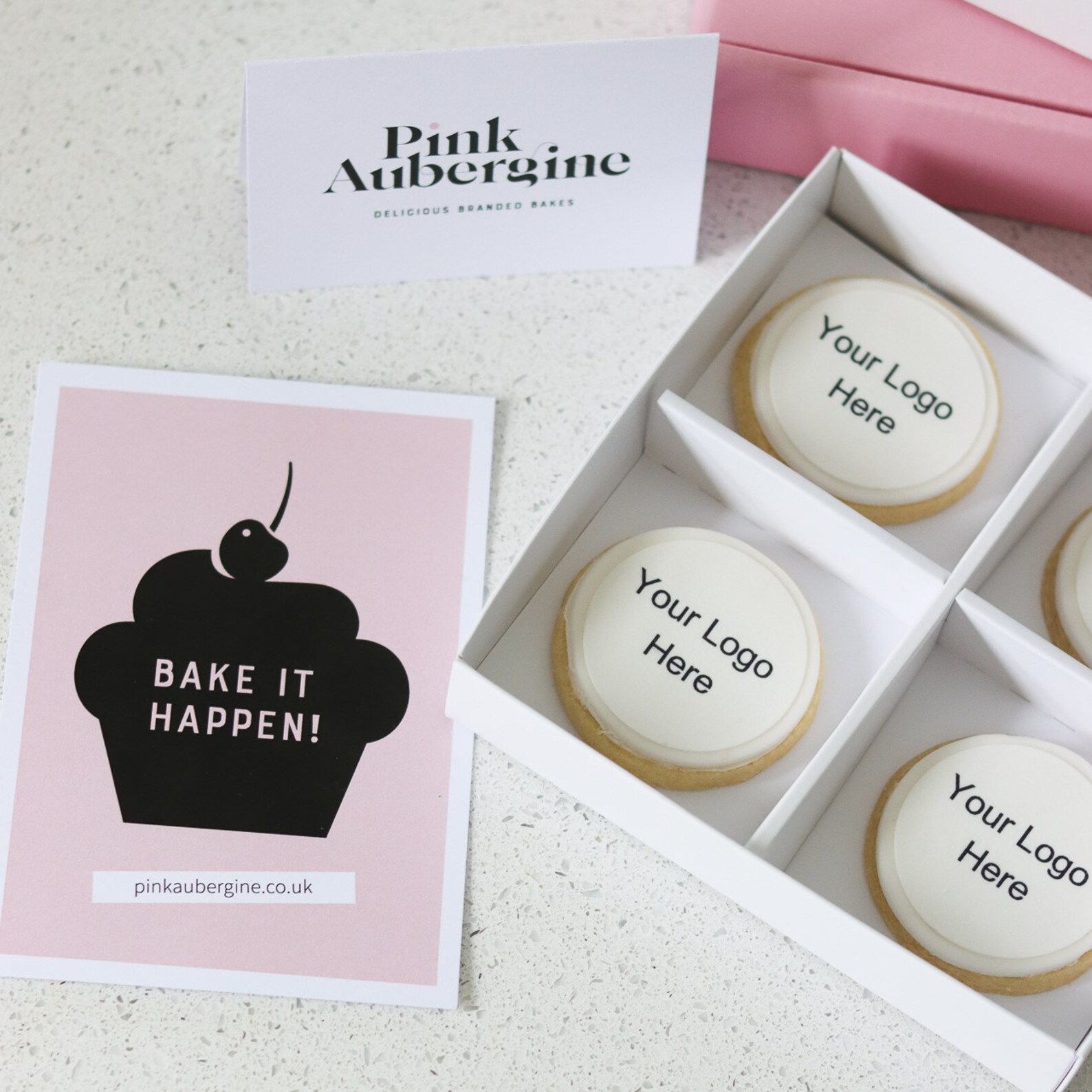 Gift Box of Logo Branded Biscuits - Etsy