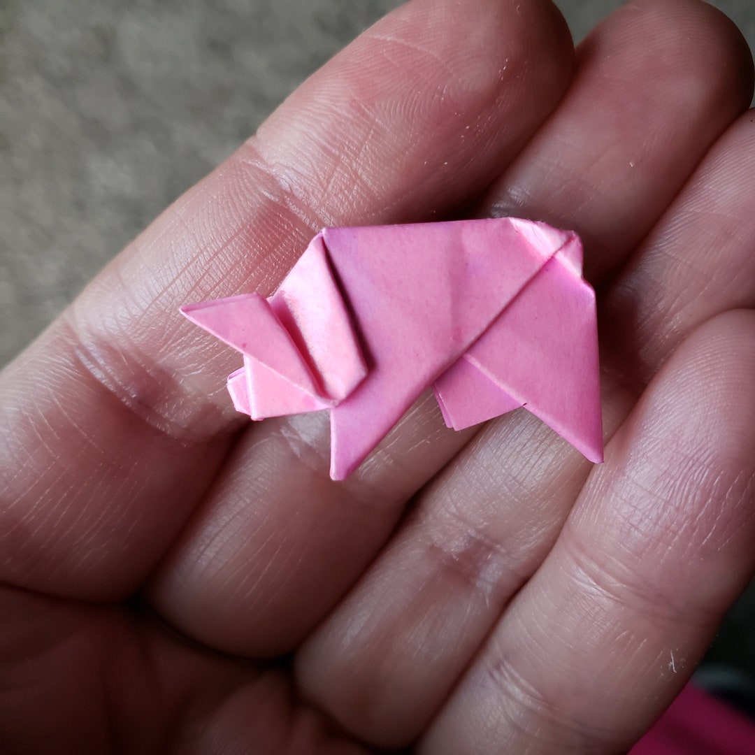 Origami Pig Refrigerator Magnet | Unique Stocking Stuffer - Etsy