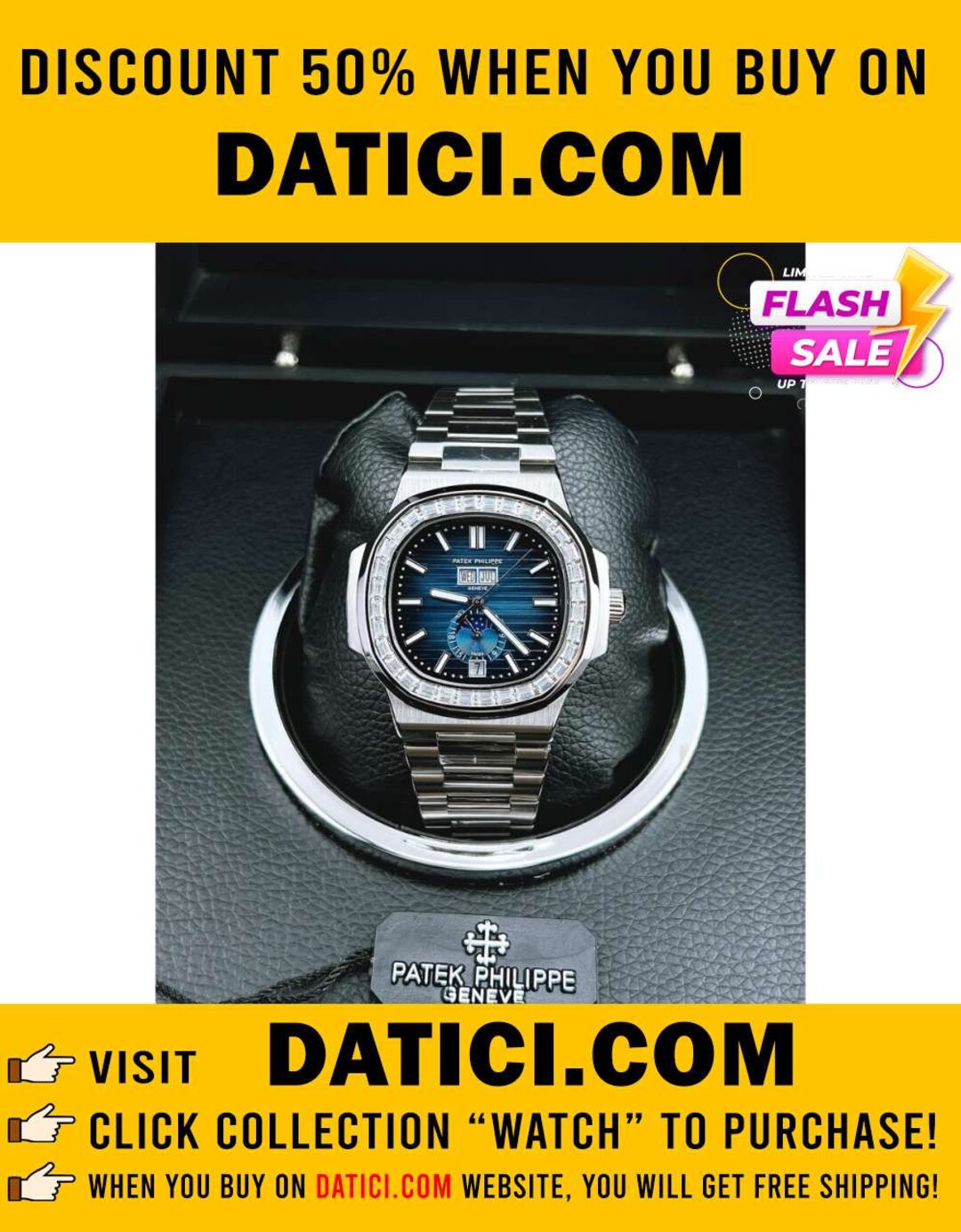 Patek Philippe Nautilus Super Fake Japanese Automatic Watch 3 - Etsy