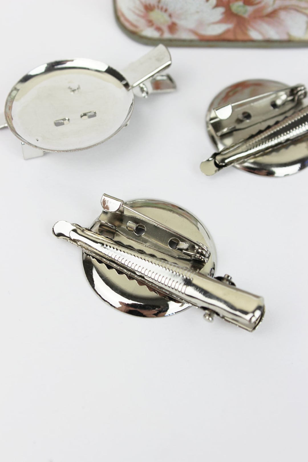 Brooch Back Hair Clips 4pk Blank Brooches Findings Jewellery Making ...