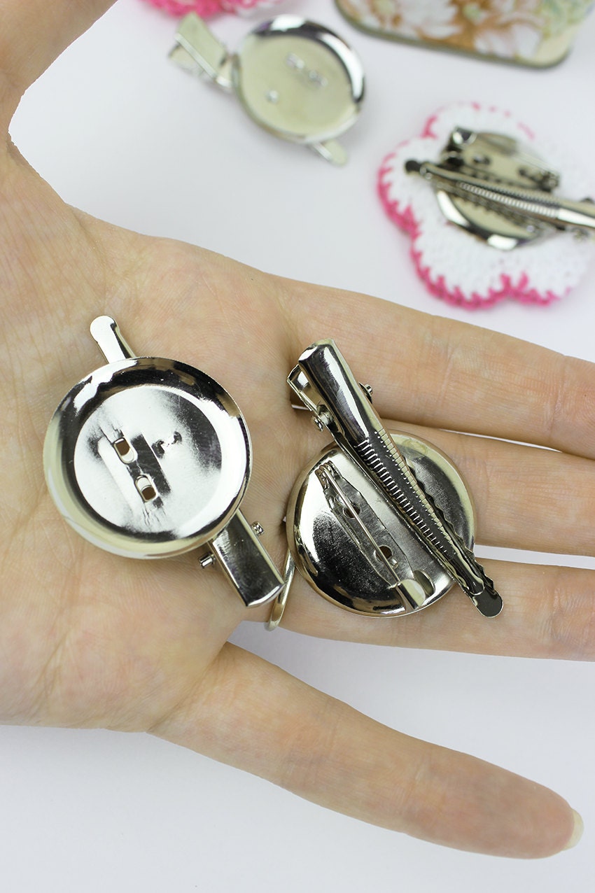 Brooch Back Hair Clips 4pk Blank Brooches Findings Jewellery Making ...