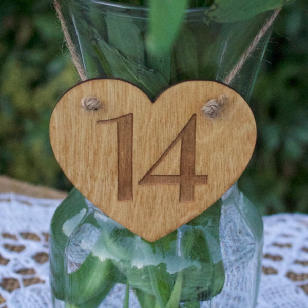 Rustic Table Numbers - Etsy