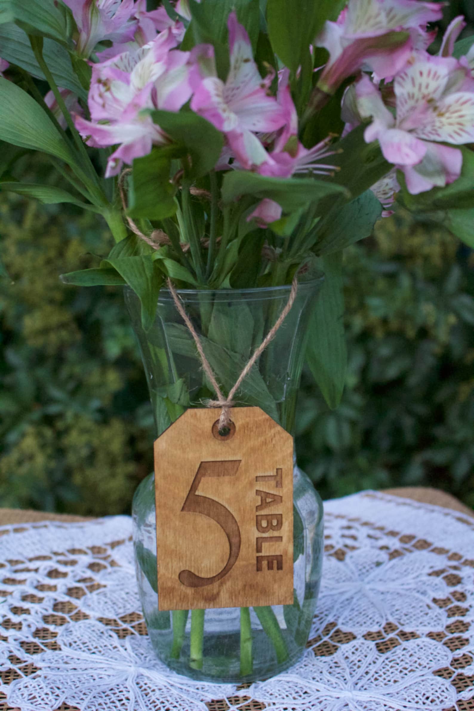 Table Number Tag Centerpiece Wedding Table Numbers Wine | Etsy