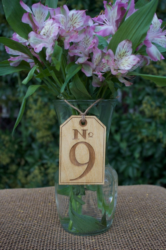 Vintage Tag Table Number Wedding Table Numbers Wine Tag - Etsy