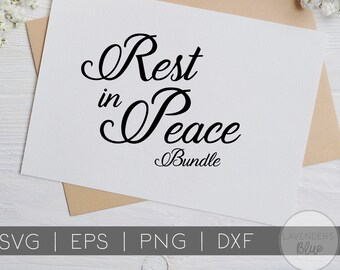 Rest in peace svg | Etsy