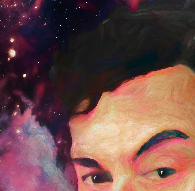 Painting of Elon Musk Smoking Weed on the Joe Rogan Experience, Space X ...