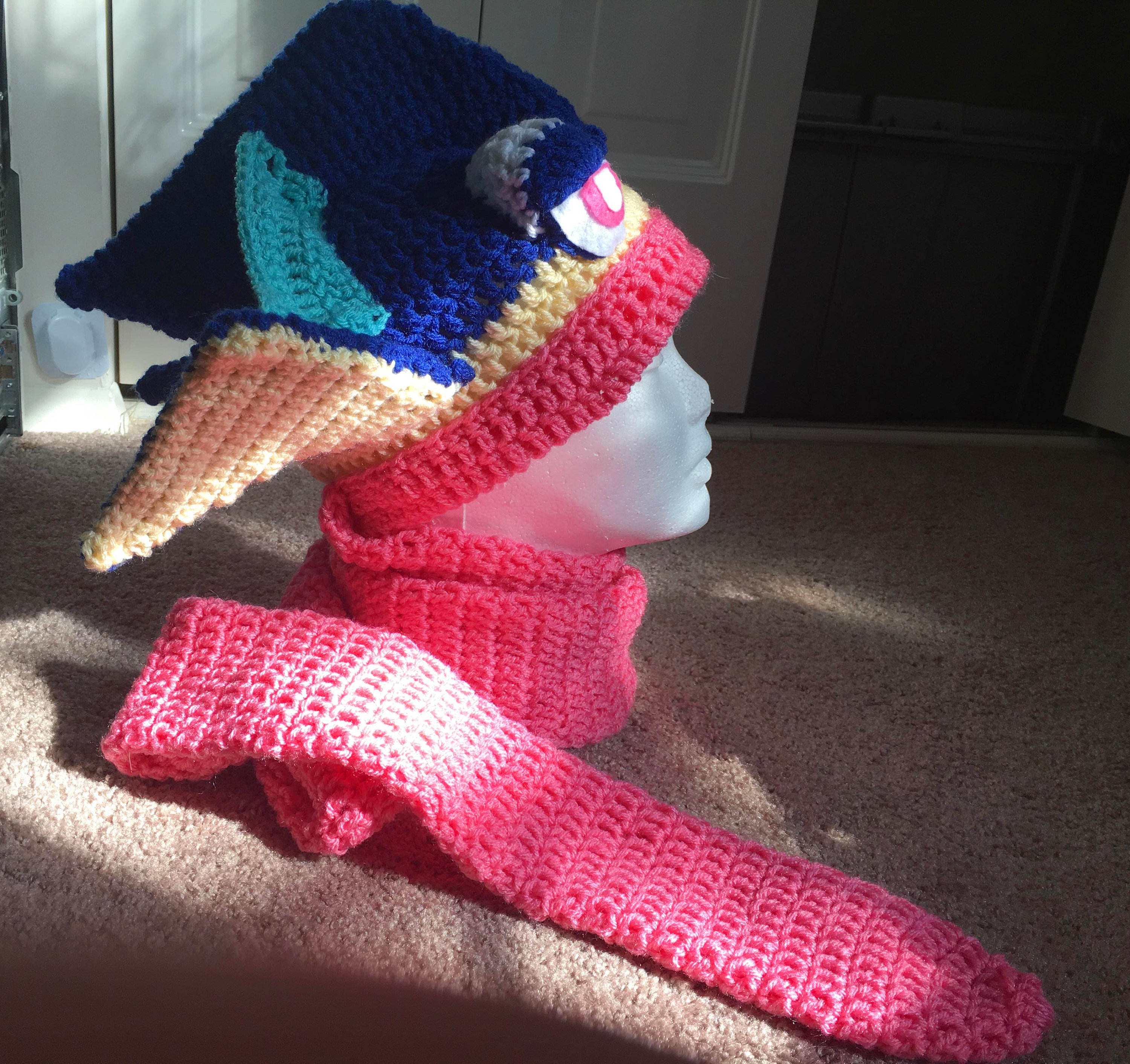 Greninja Hat / Scarf Crochet Pattern PDF - Etsy