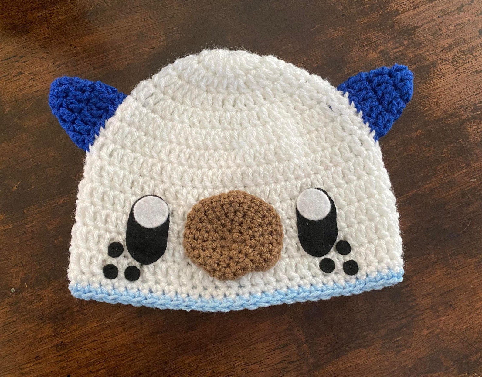 Pokemon Black and White Legends Arceus Oshawott Crochet Beanie Hat ...