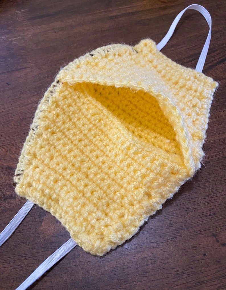 Animal Crossing Isabelle Reusable Face Mask Crochet Pattern - Etsy