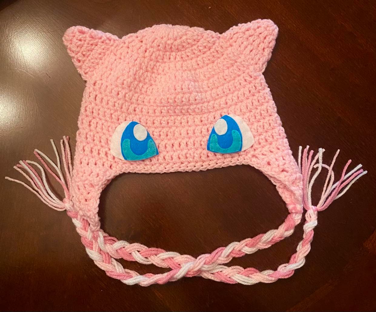 Pokemon Red and Blue Mew Crochet Hat Pattern Cosplay Halloween - Etsy