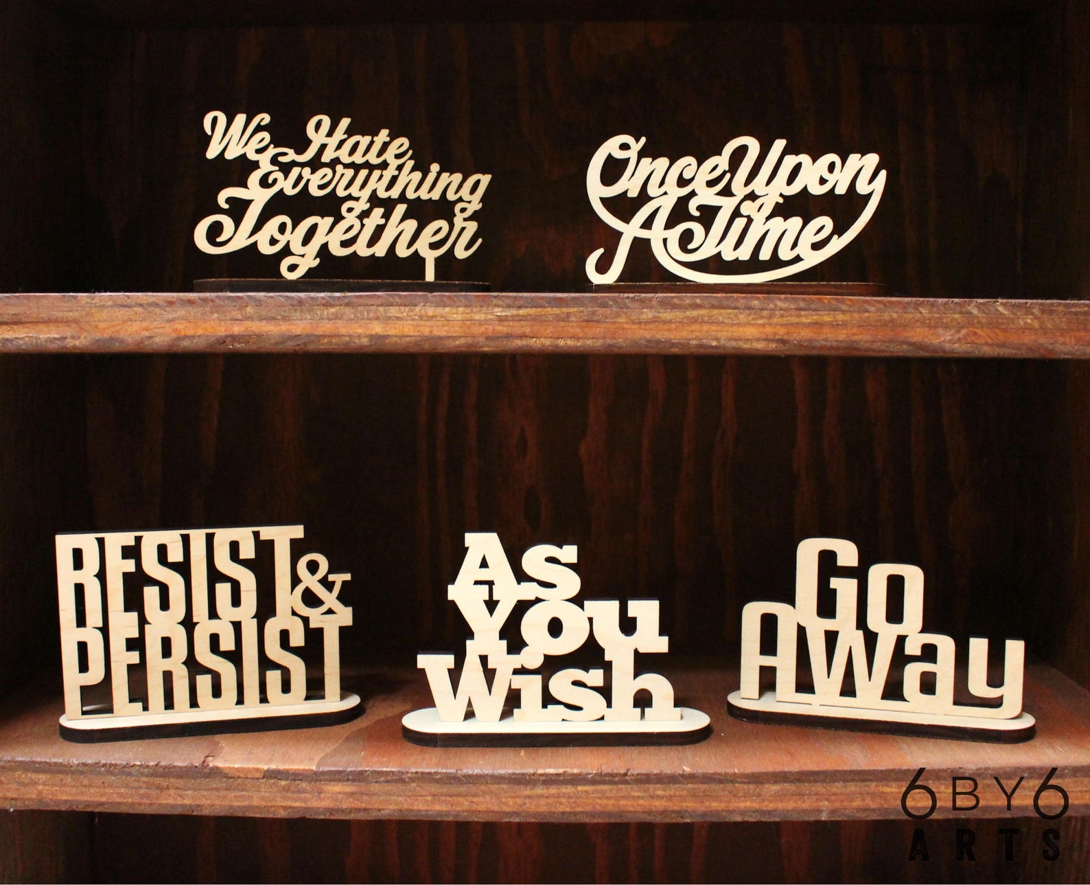 Resist & Persist Standing Desk Sign Shelf and Table - Etsy