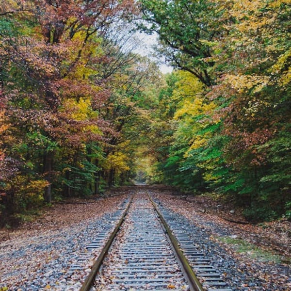 Train Tracks Photo - Etsy