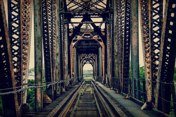 Old Rusty Railroad Train Tracks Bridge Nashville Tennessee | Etsy