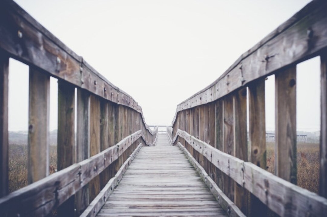 Beach Pathway, Wooden Bridge, Boardwalk, Wood Ocean Fine Art Photo ...