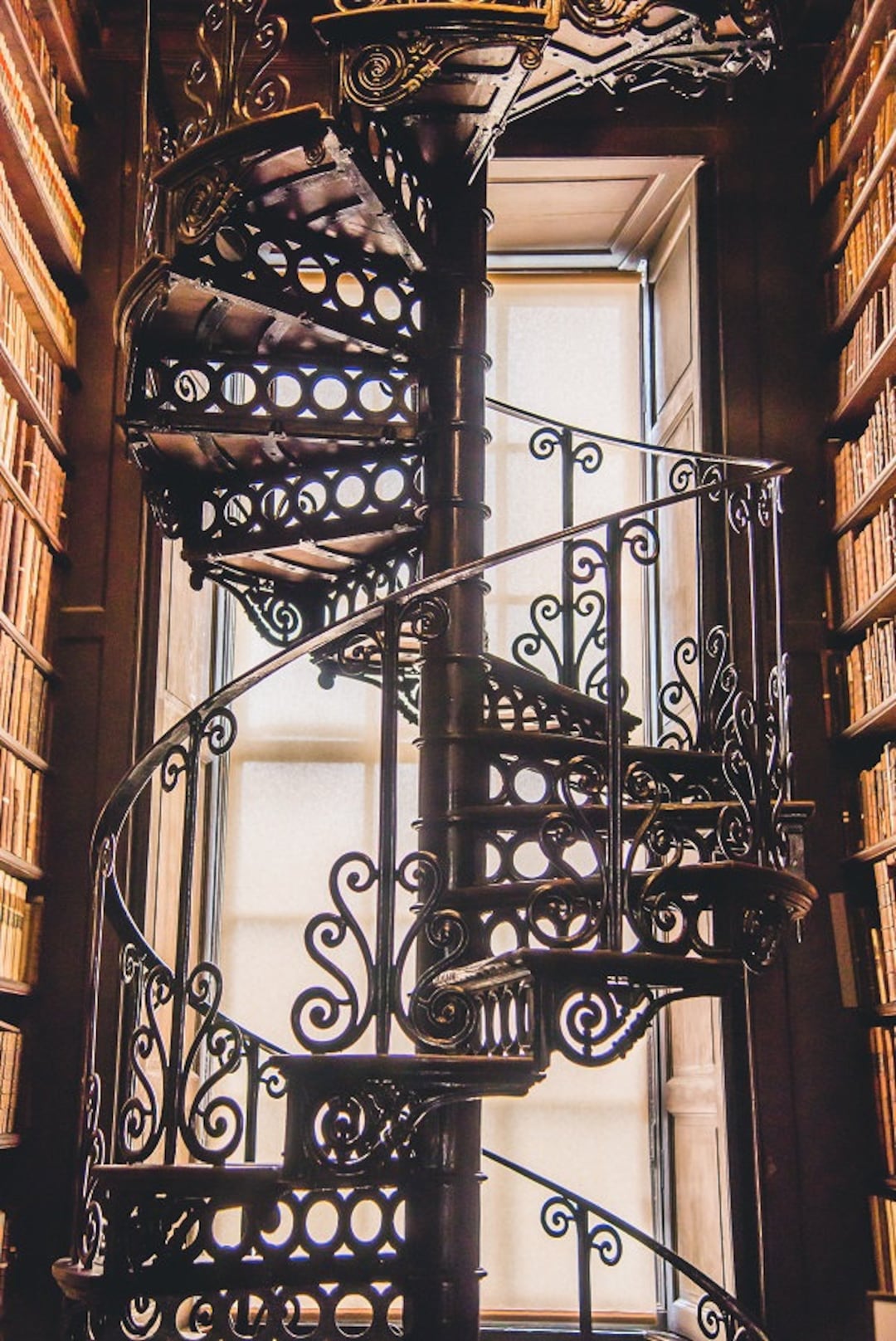 Trinity College Library, Library Photo, Iron Staircase, Ireland Art ...