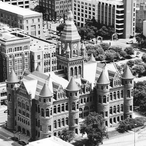 Dallas Texas Downtown Buildings, Red Brick, Old Red Museum ...
