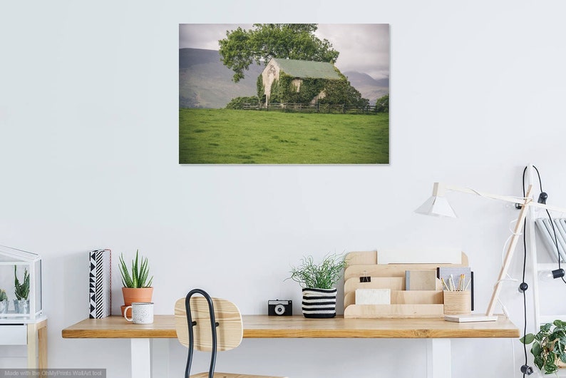 Ireland Photo Rustic Cottage Ireland Wall Art Green Ivy - Etsy