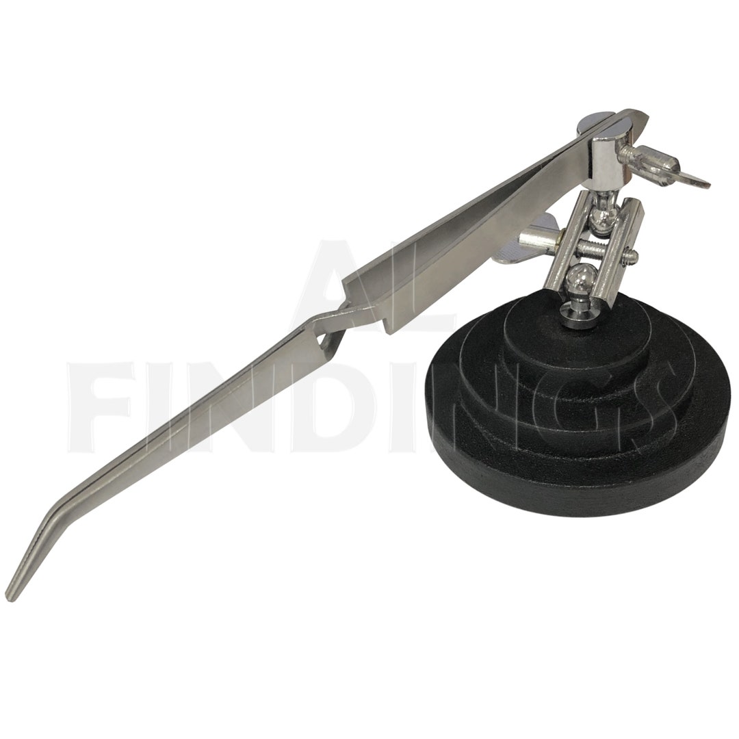 3rd Hand Base Vice Adjustable Tweezers Soldering Craft Watch Jewellers ...