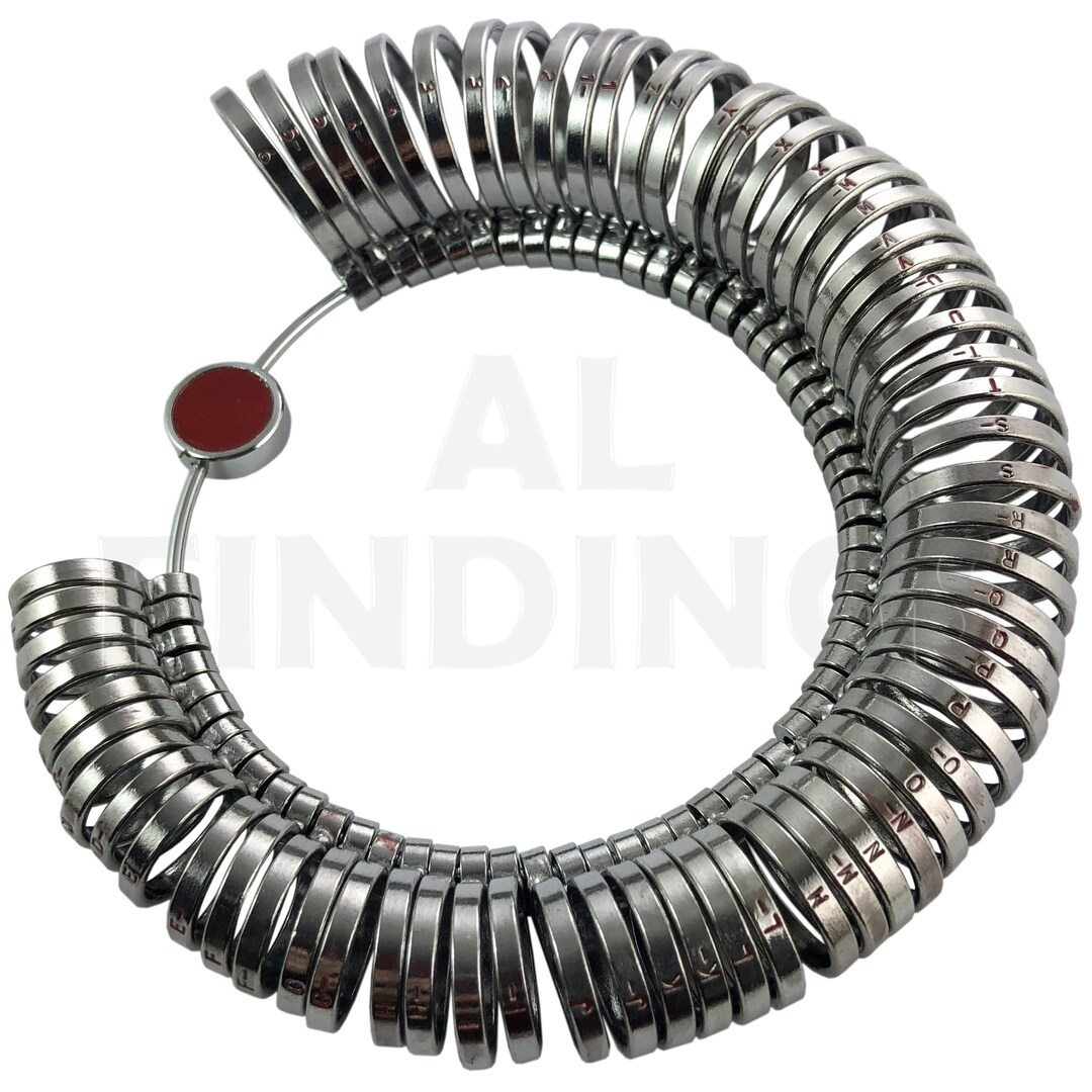 Half Sizes Ring 63 Piece A-Z6 UK Finger Gauge Ring Sizer Craft Measure ...