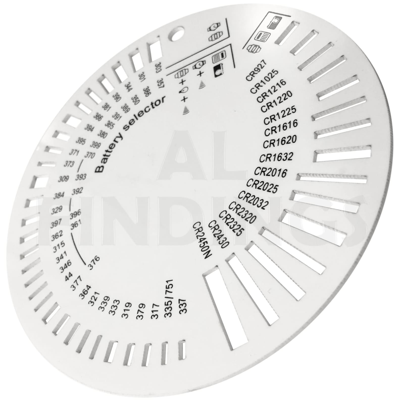 Watch Battery Size Measure Gauge Chart for Watches Repair Replace Tool ...