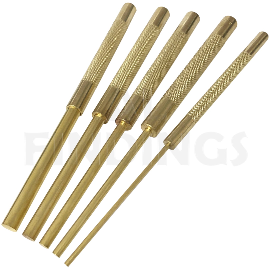 3mm to 9.5mm Long Drive Brass Pin Punch Set - 5 PIECES From 1/8 to 3/8" Tool (570) - Etsy