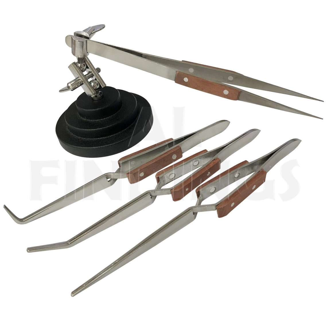 3rd Third Hand Base Vice Adjustable 4 Tweezers Soldering Craft | Etsy