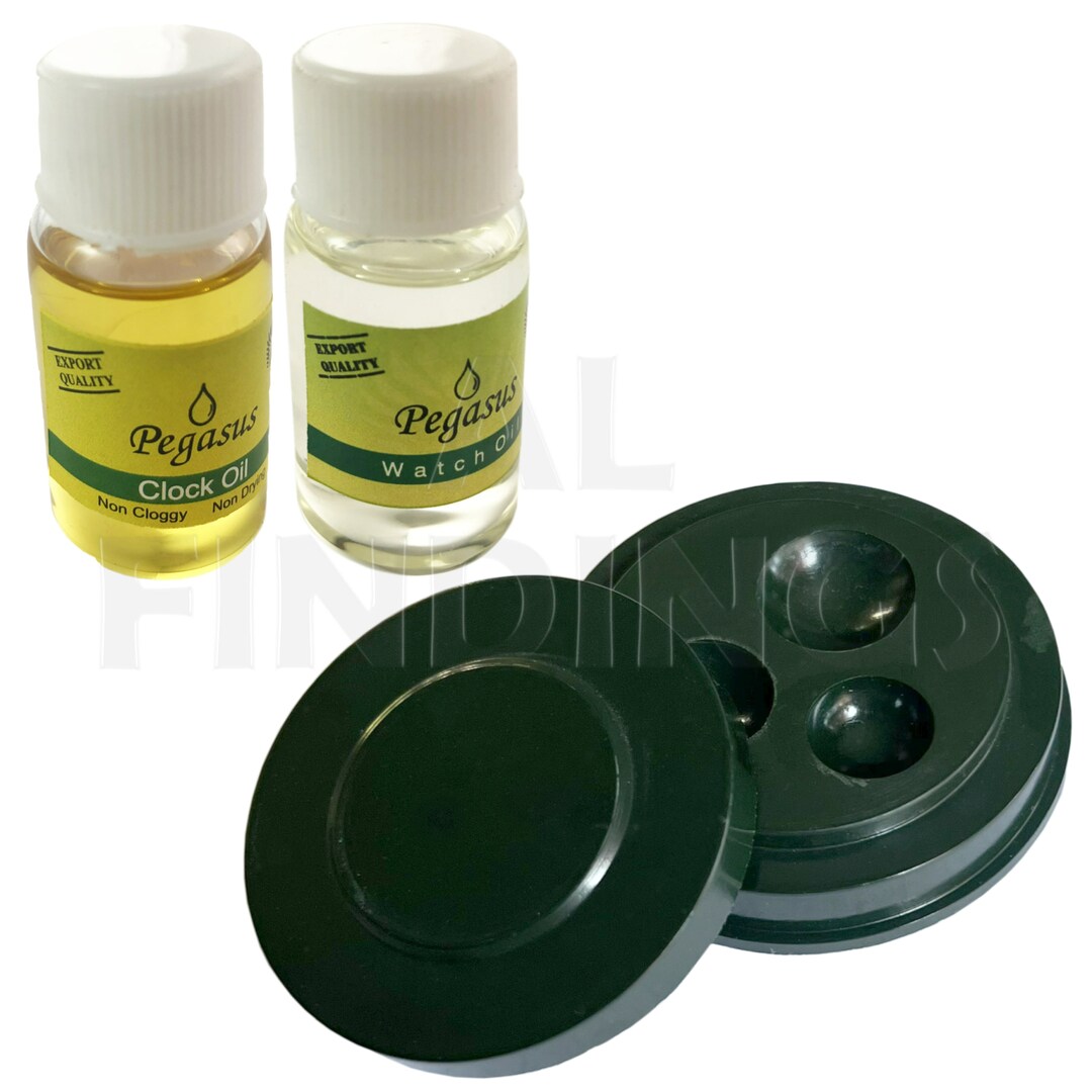 Watch Oil Cup 3 Hole Urea Plastic Watchmakers Oiler Grease Dappen Pot ...