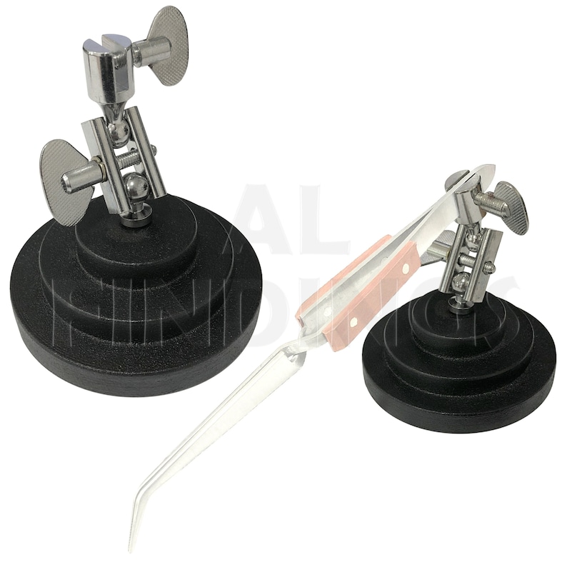 3rd Third Hand Base Vice Adjustable 4 Tweezers Soldering Craft | Etsy