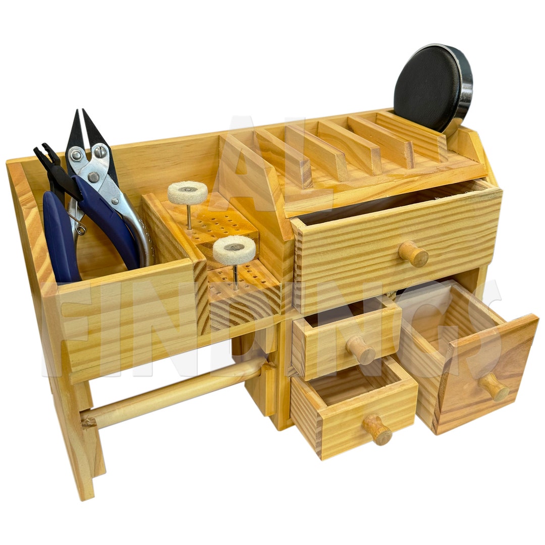 Bench Top Tools Organiser File Plier Watch Parts Storage Bur Jewellery ...