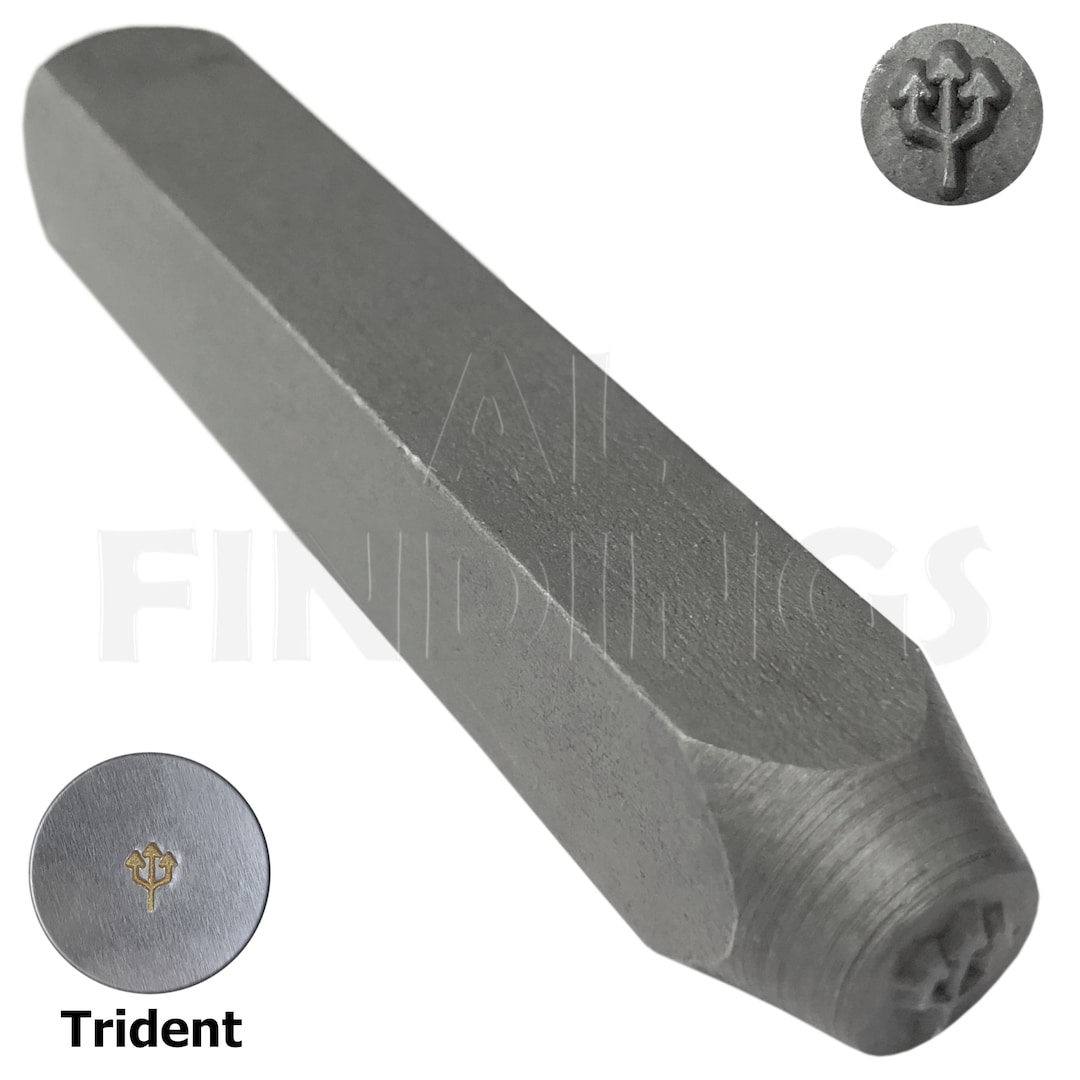 Trident Punch Metal Stamp Design Jewellery Craft Tool (70) - Etsy