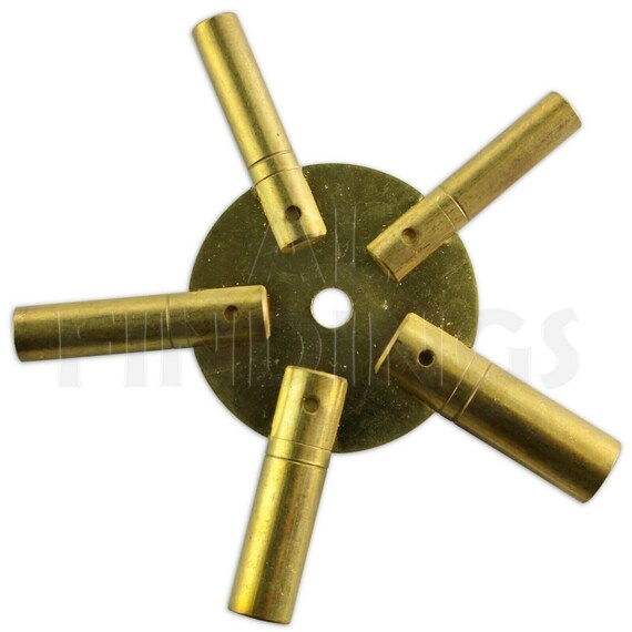 Brass Clock Spider Key Winding Keys 3-11 New Clock Tool | Etsy