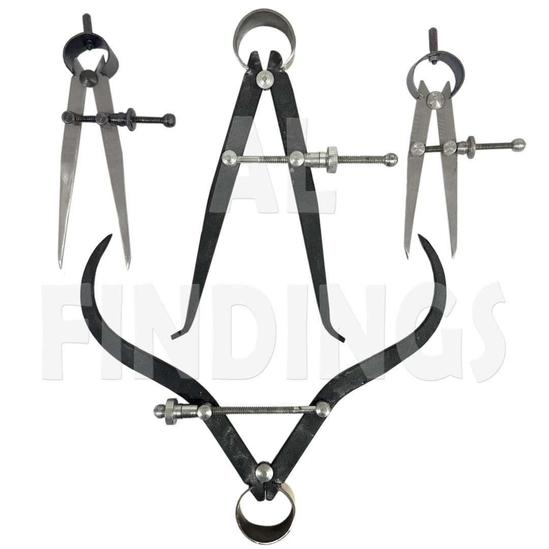 Steel Dividers Calipers ALL Sizes Internal External Measure 3", 4", 6 ...
