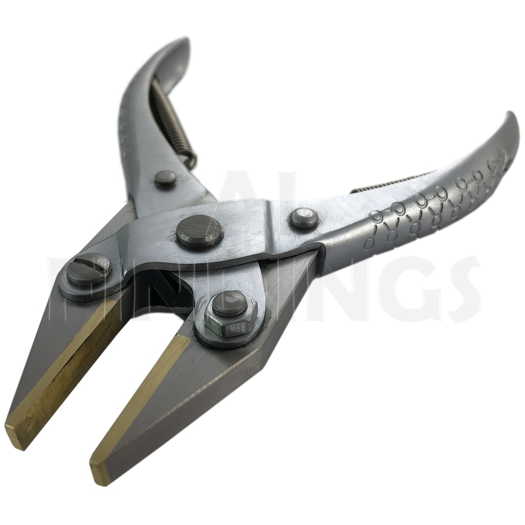 Brass Flat Jaw PARALLEL ACTION PLIERS Jewellery Beading Design Tool ...