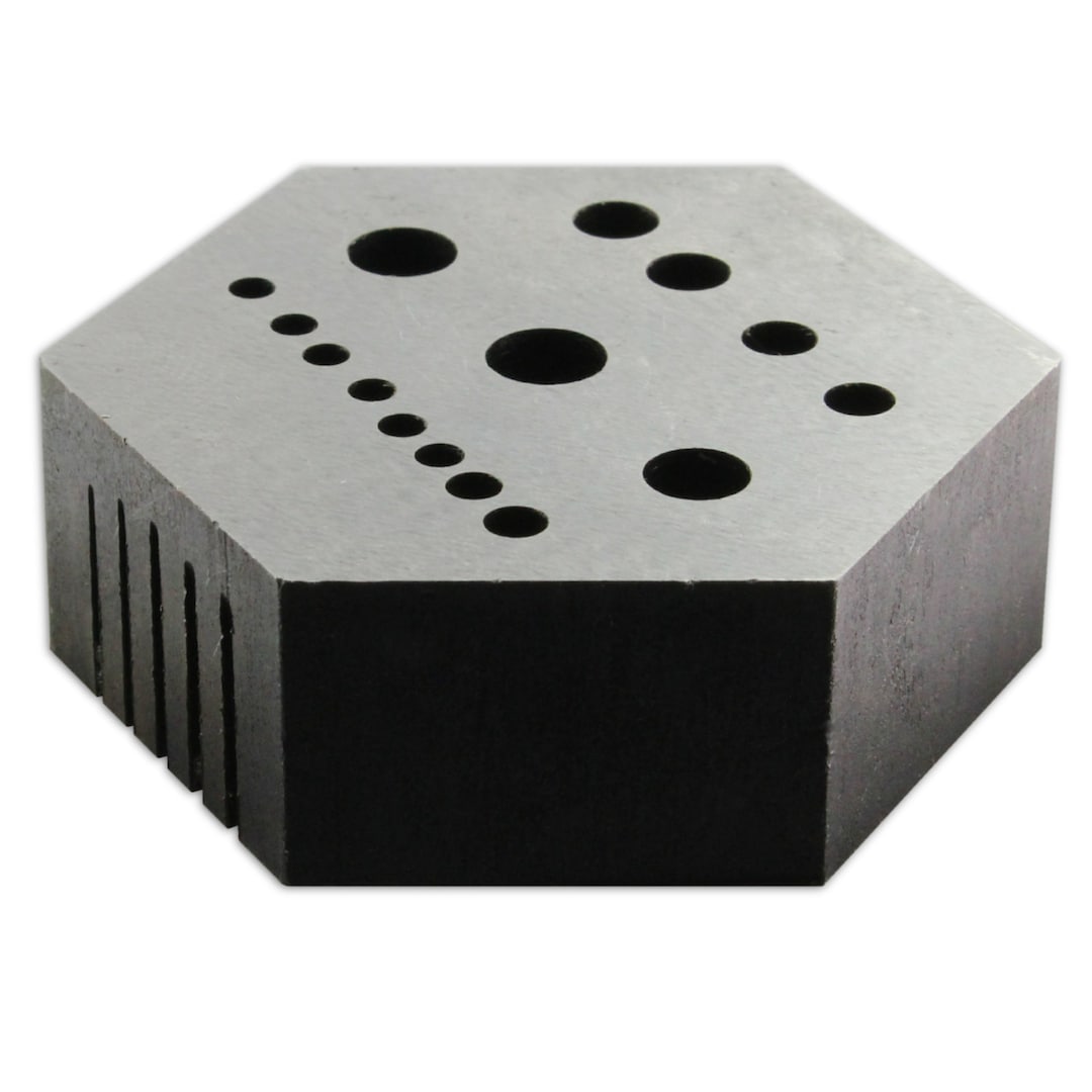 Hexagonal Staking Anvil 15 Holes & 5 Serrations Watch Riveting ...